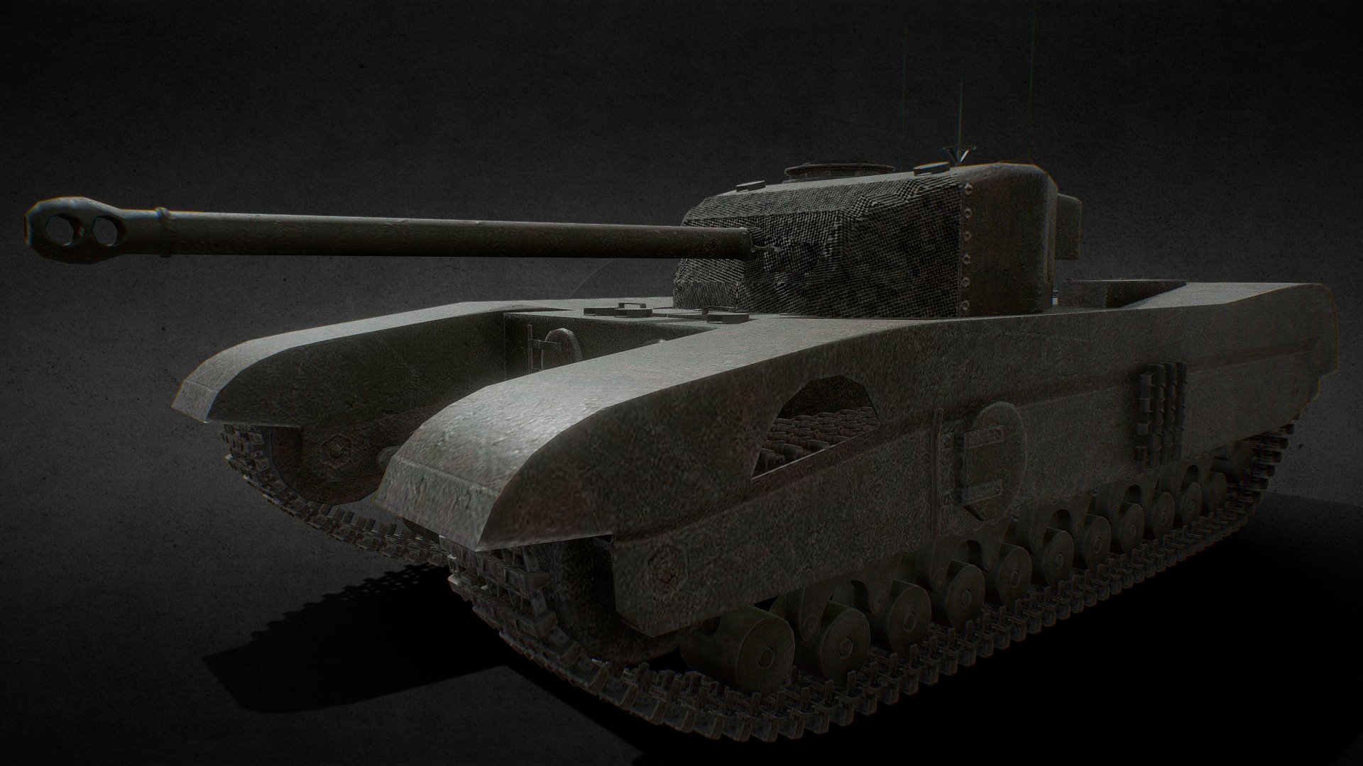Black Prince tank - 3D model by dromok199 (@starikovskiyalex) [20c9a27 ...