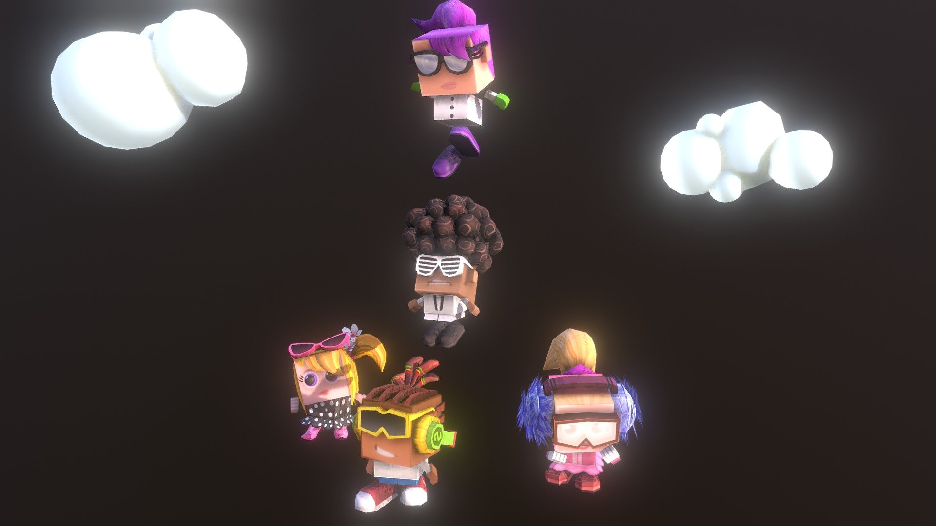 low poly characters - 3D model by Ravi Vishwakarma (@ravi290) [20cb227 ...