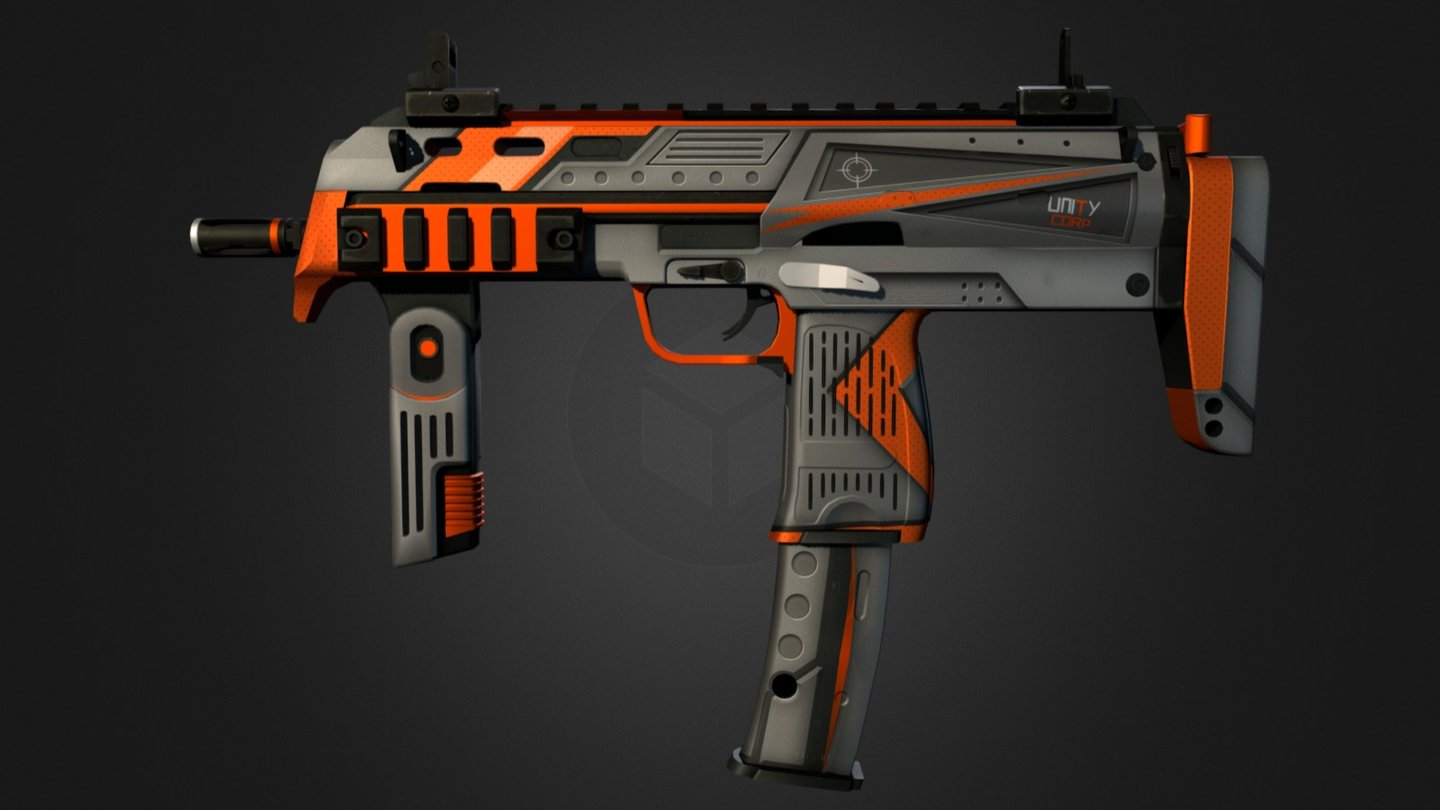 MP7-UNITY - 3D model by hyperxsensei (@shadow76) [20cbead] - Sketchfab