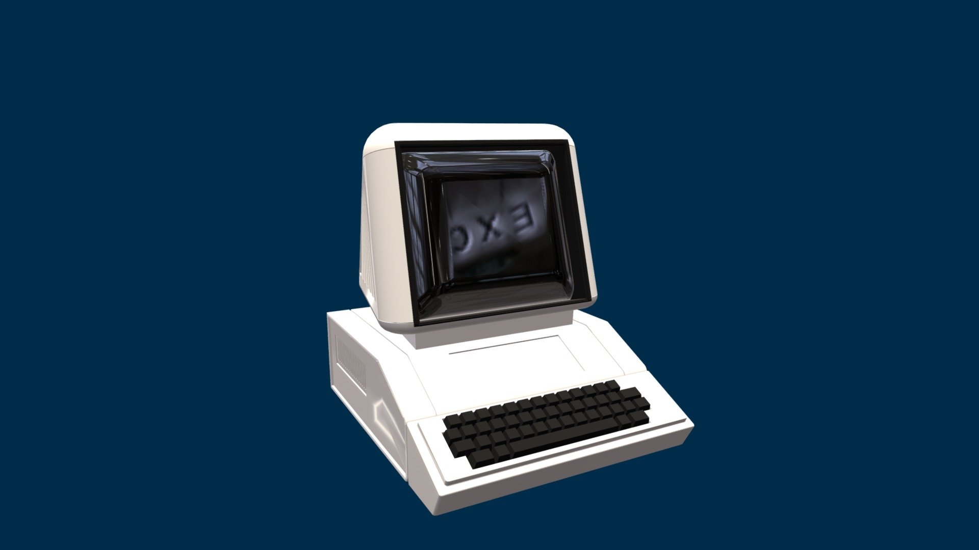 Retro-PC - 3D model by Sk4t (@glebusxp193) [20cc0ef] - Sketchfab