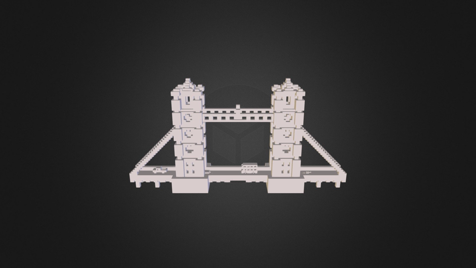 Minecraft Tower Bridge with Vehicles - 3D model by 3dindustries ...