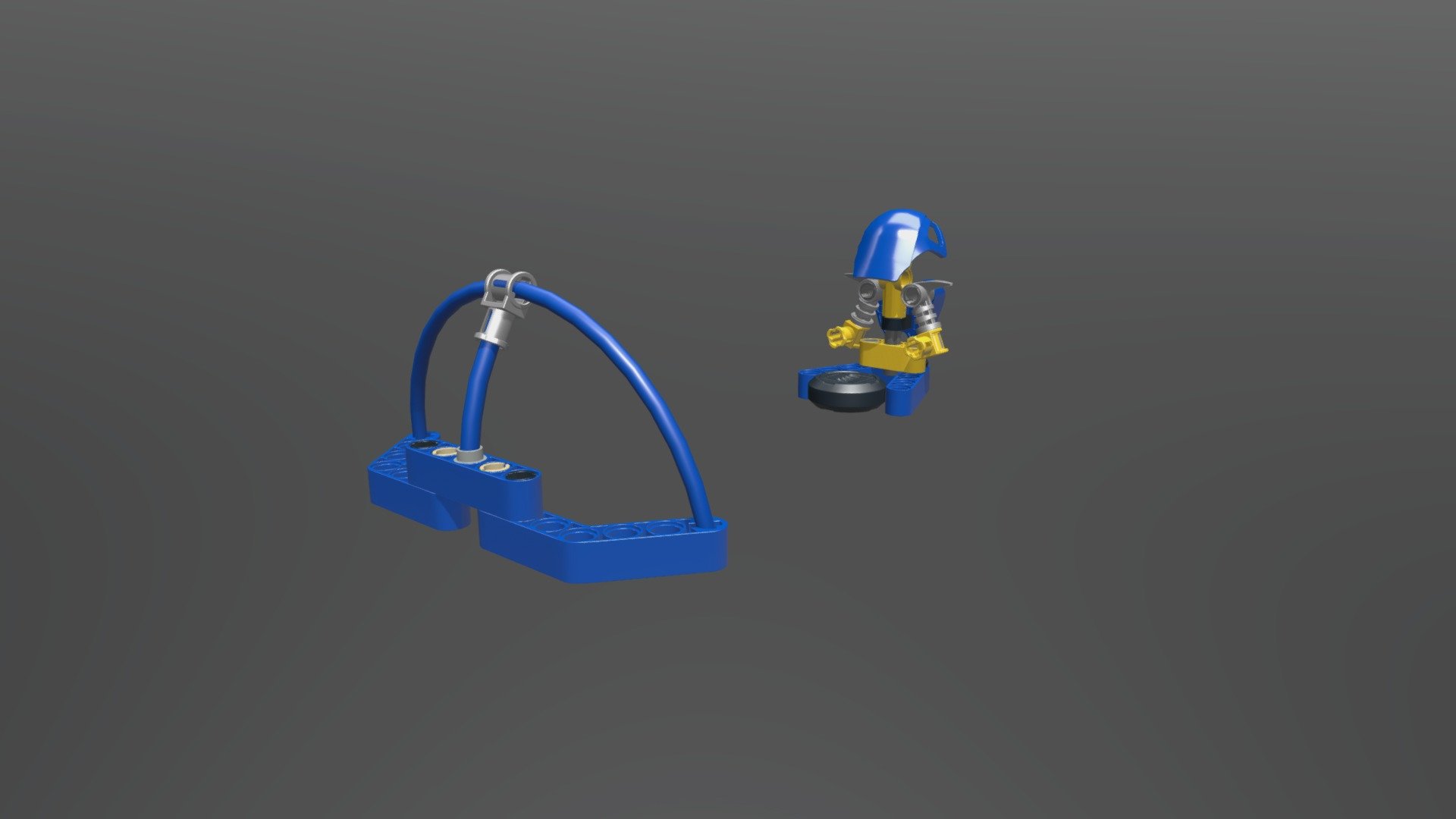 Lego Sports 3557 Blue Player & Goal - 3D model by kambur [20cea9b ...
