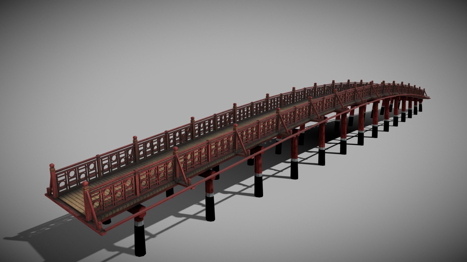 Japanese Bridge Asian style - Buy Royalty Free 3D model by el_cerilla ...