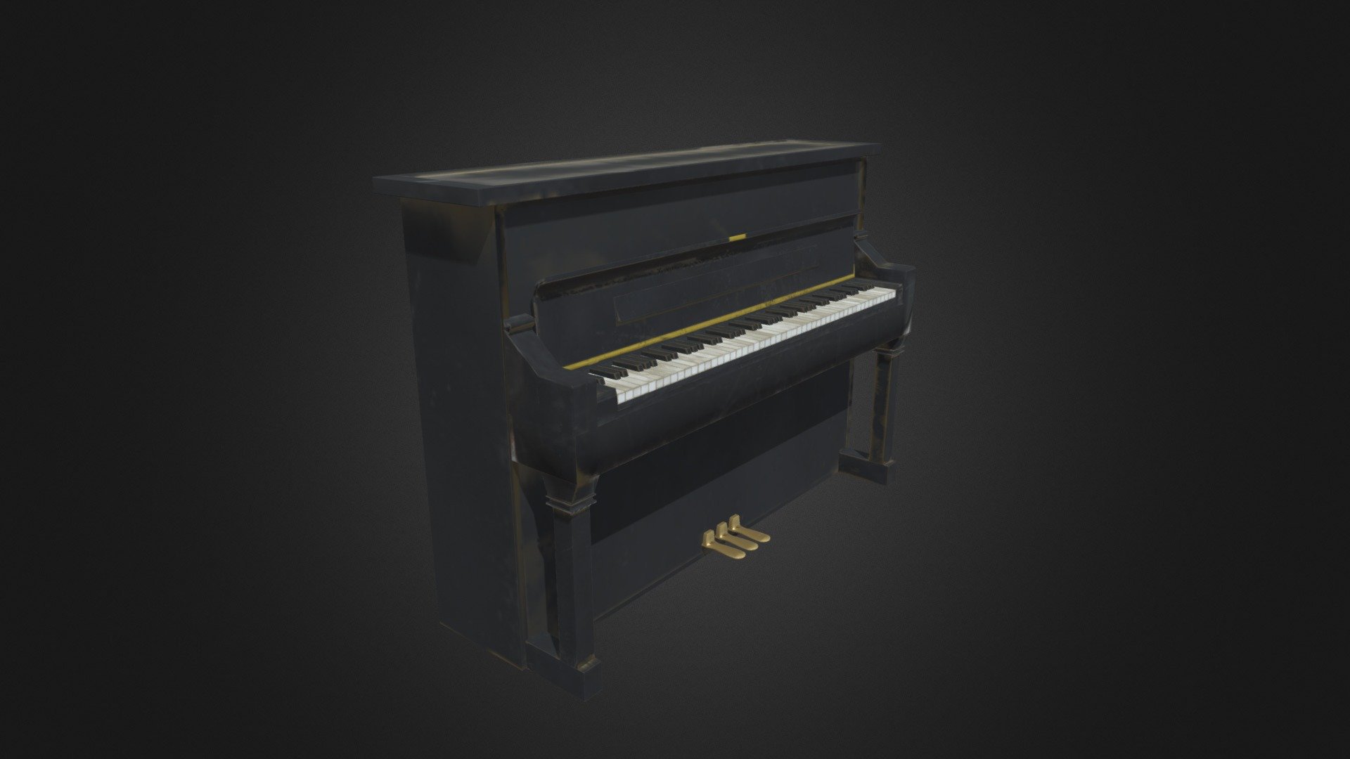 Piano - Download Free 3D model by Rohit Paradkar (@rohitparadkar ...