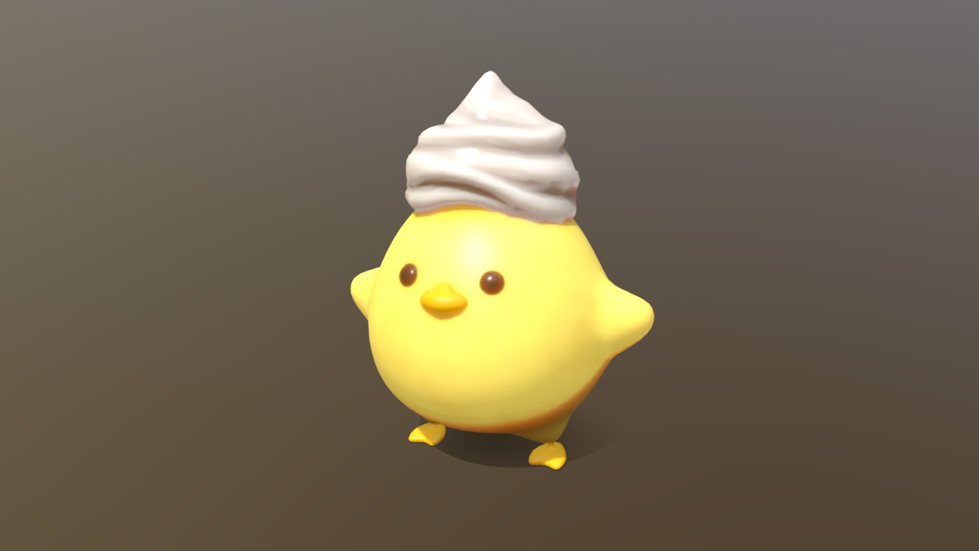 Cream duck - 3D model by Ace (@theoxburner) [20d5e44] - Sketchfab