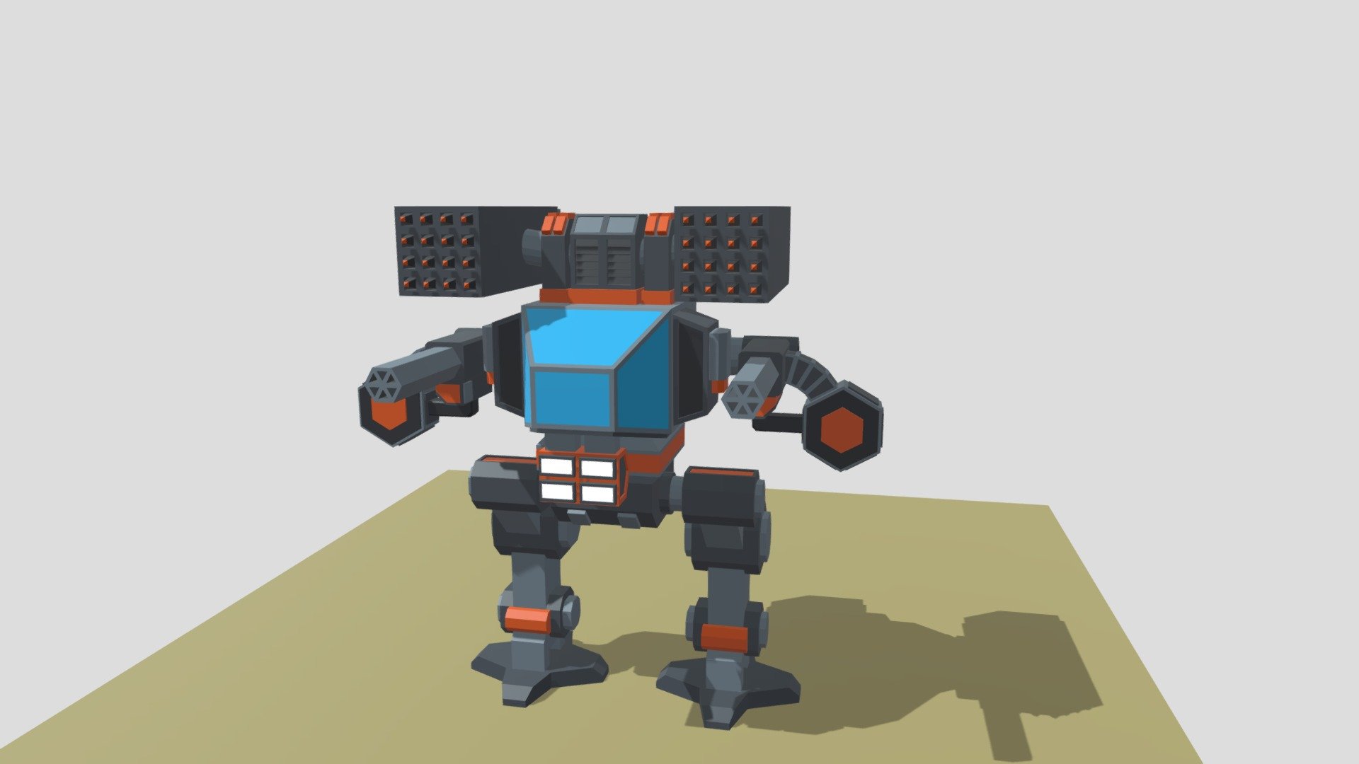 Low Poly Mecha - Download Free 3D model by blaze71643 [20d5edf] - Sketchfab