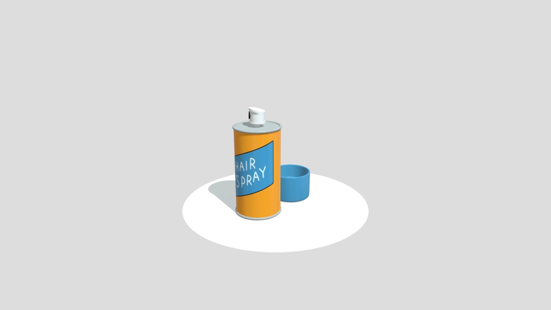 hair spray can - 3D model by fleabilly [20d8030] - Sketchfab