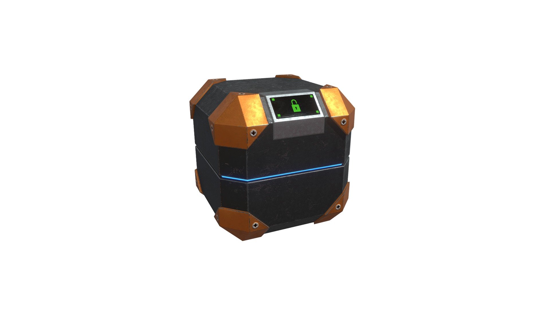 Cube Crate Box Sc-Fi Low Poly - Download Free 3D model by Luckkk3d ...
