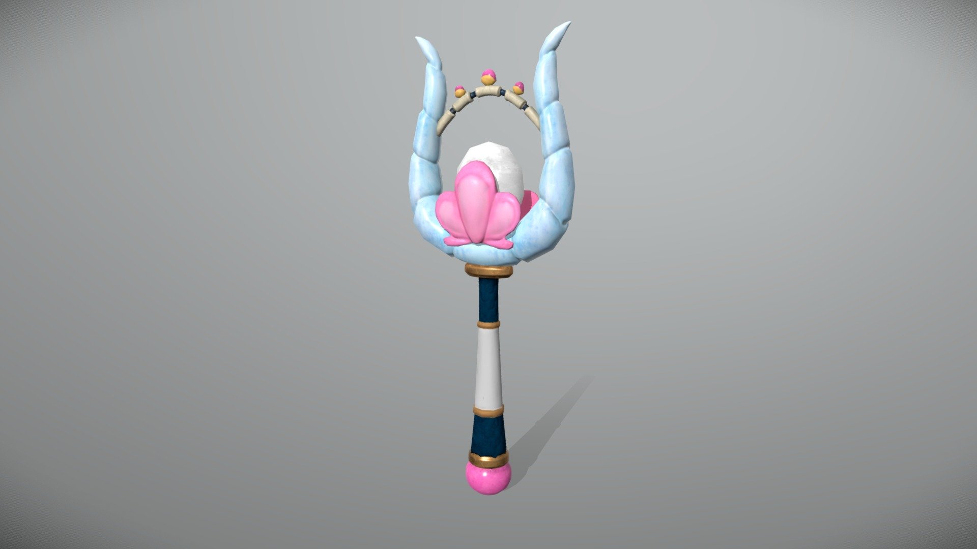 Mermaid Staff - 3D model by Anitiii [20dc341] - Sketchfab