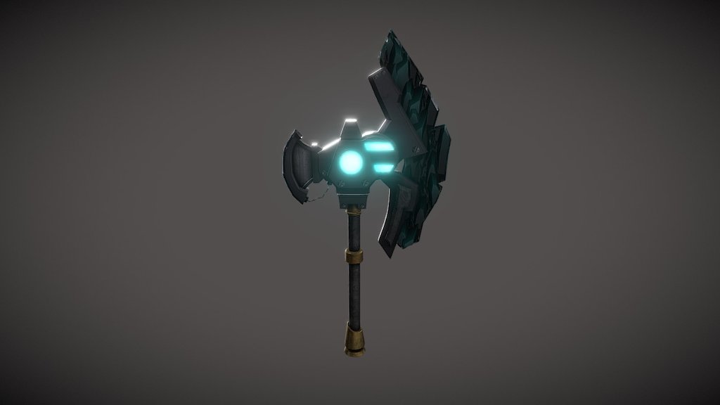 Sci-Fi Axe - 3D model by Uchiha144 [20dc99d] - Sketchfab