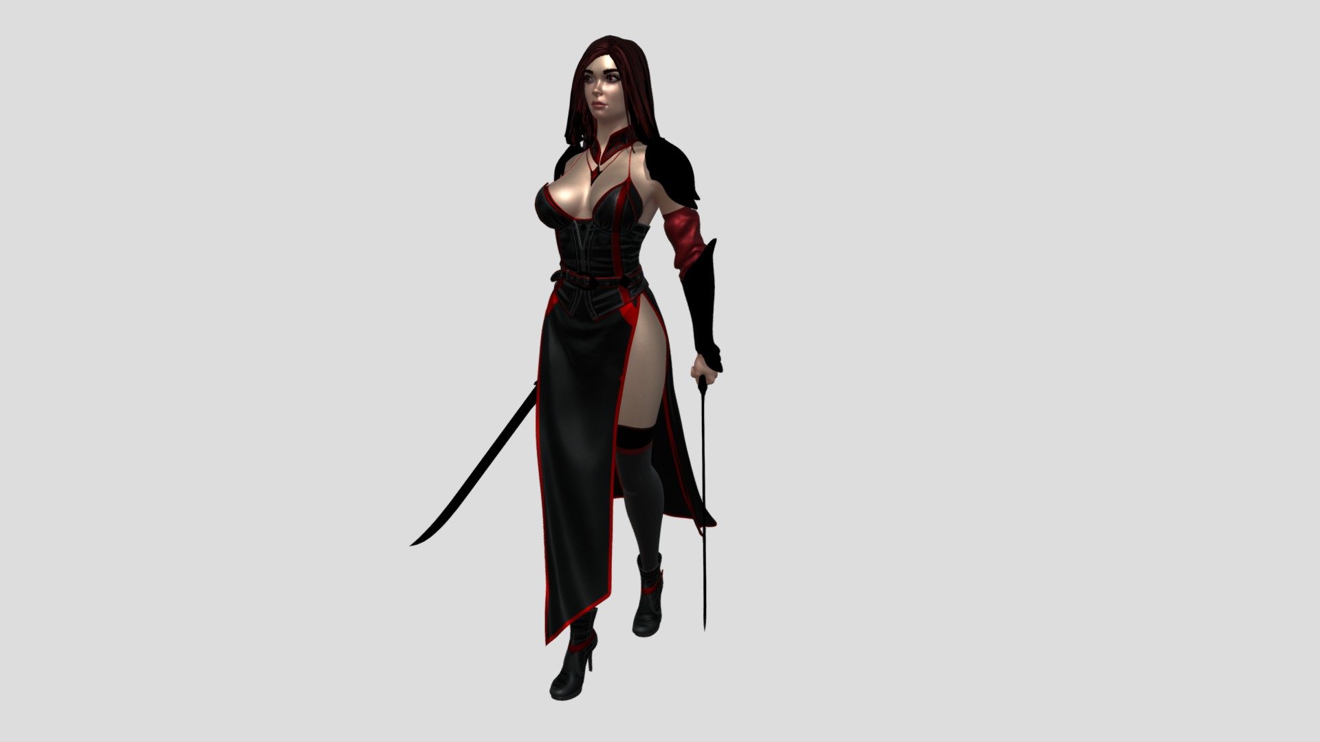 Female warrior - 3D model by 3Dji [20def08] - Sketchfab