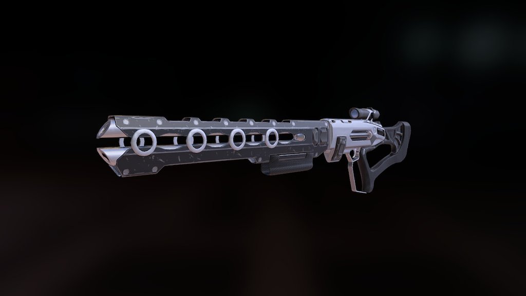 Sci-fi Sniper Rifle. Plutonium Lance - 3D model by Konstantin (@almakos ...