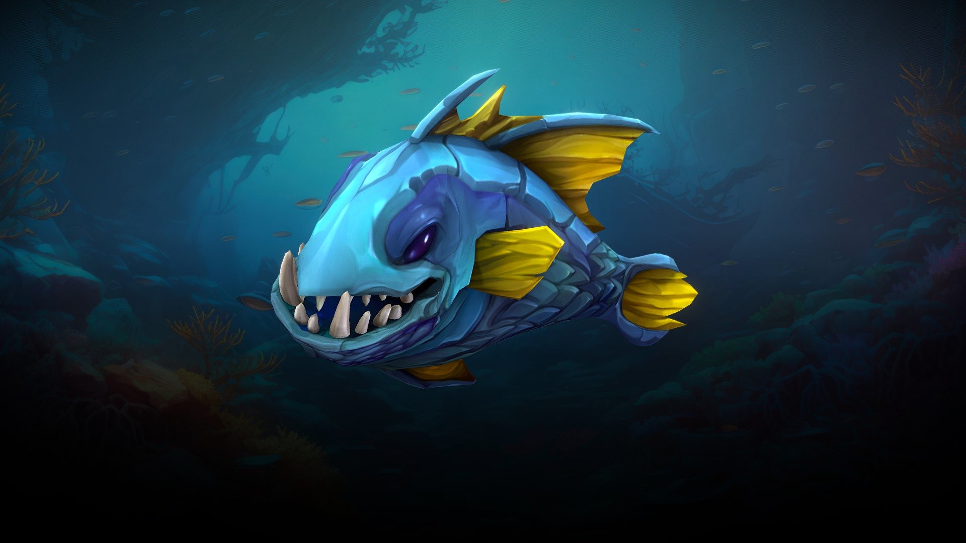 Stylized Piranha - 3D model by N-hance Studio (@Malice6731) [20e3a5e ...