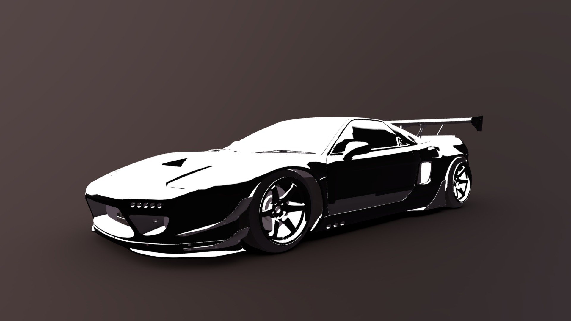 Comic themed Acura Nsx WIDEBODY - 3D model by Drifter Models (@Golden ...