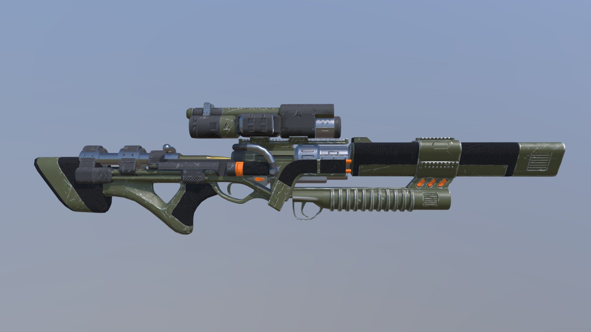 Concept gun - 3D model by rajs62638 [20e6ac0] - Sketchfab