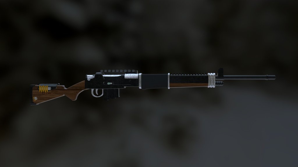 B.A.R Rifle - 3D model by roberthaubrich [20e7b12] - Sketchfab
