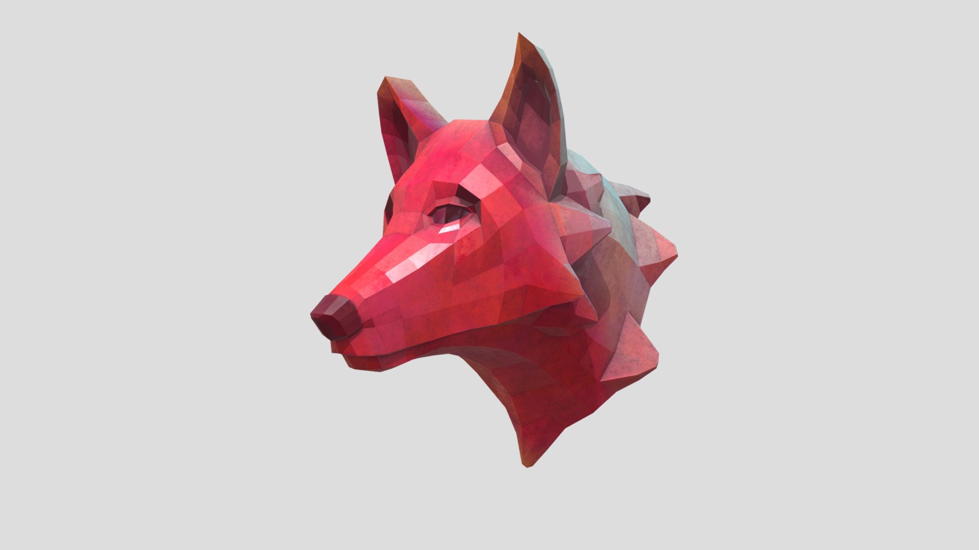 Wolf_Low Poly - 3D model by margot.gayrard [20e7b89] - Sketchfab