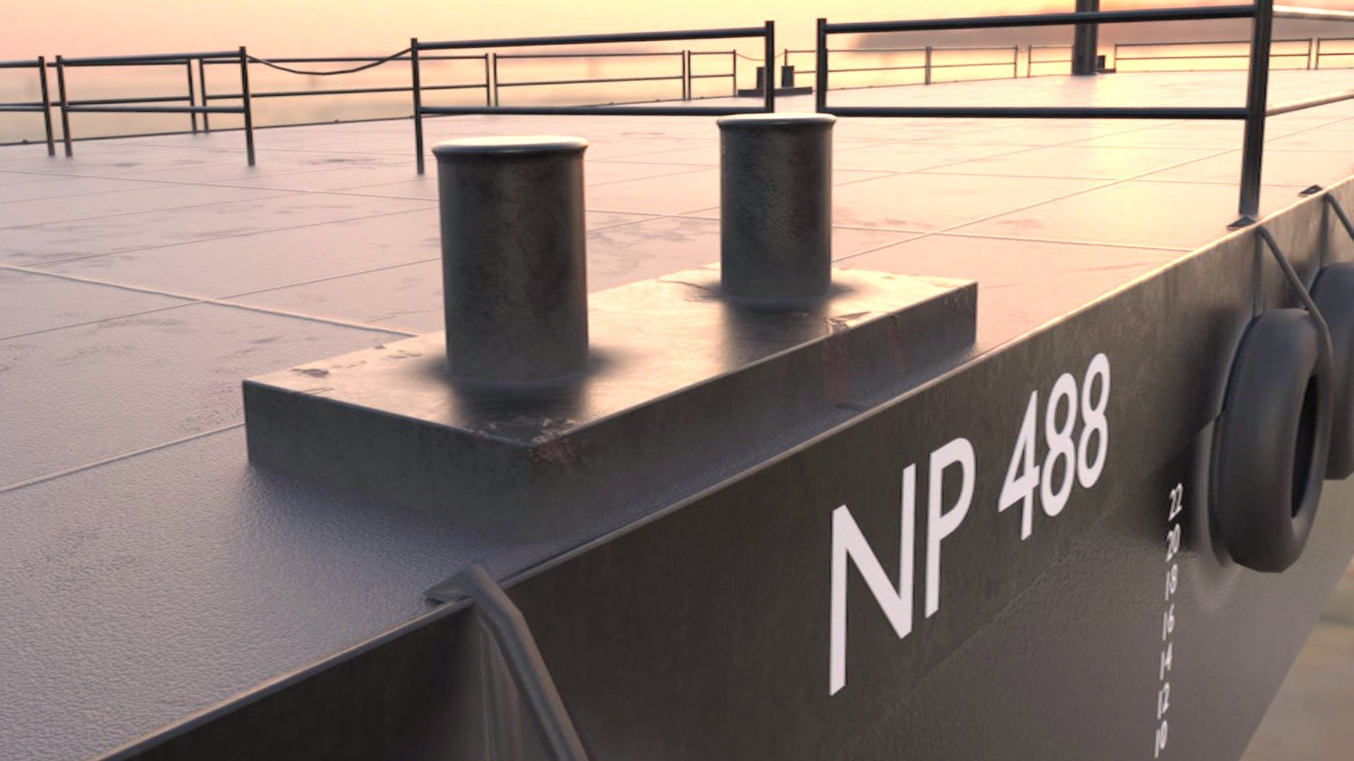 Arbeitsponton NP (WIP-10) - 3D model by VIS-All-3D (@VIS-All) [20e9240 ...