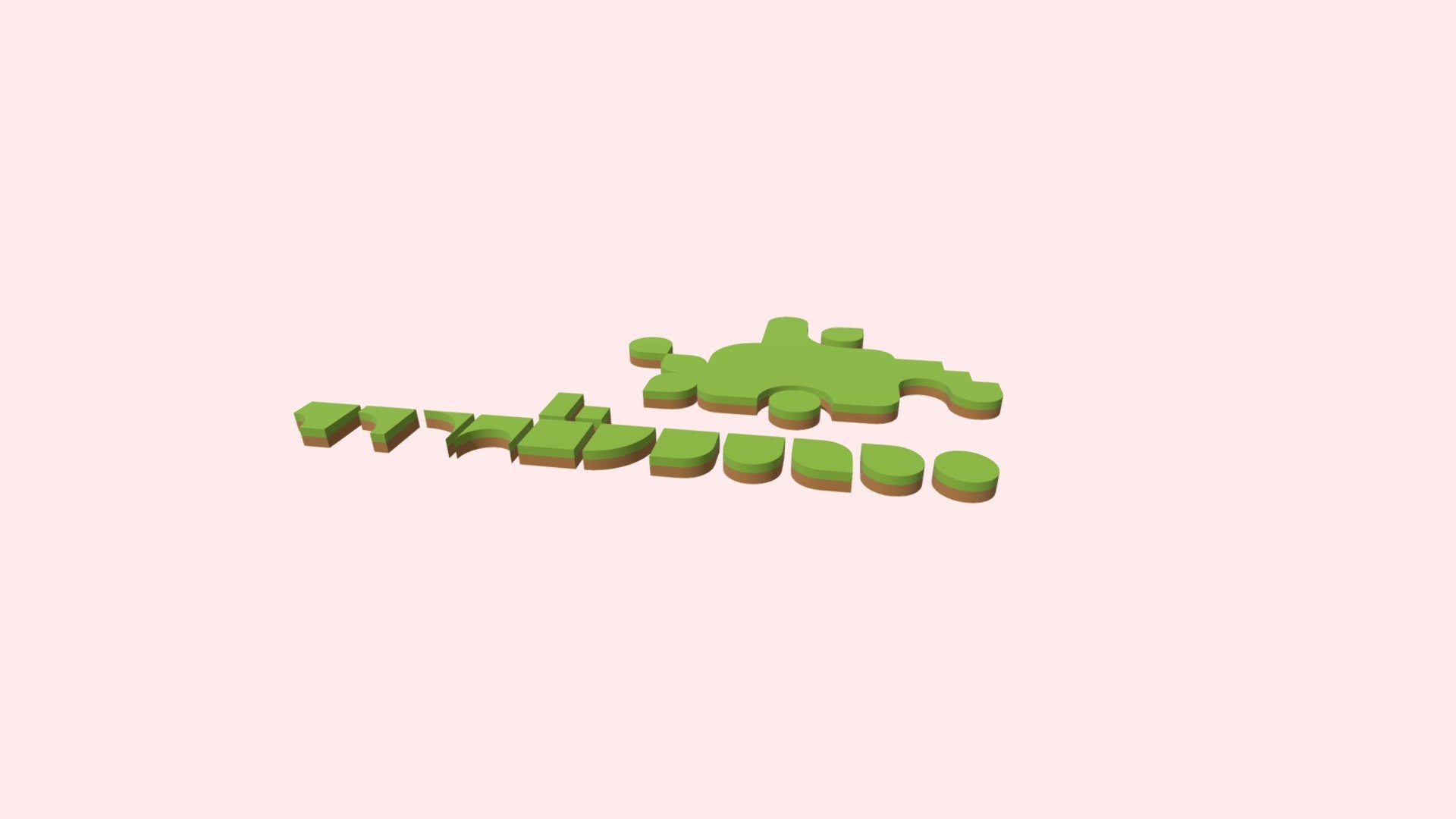 3D Map Tiles Simple Ground Grass Low-poly - 3D model by HachyCode ...