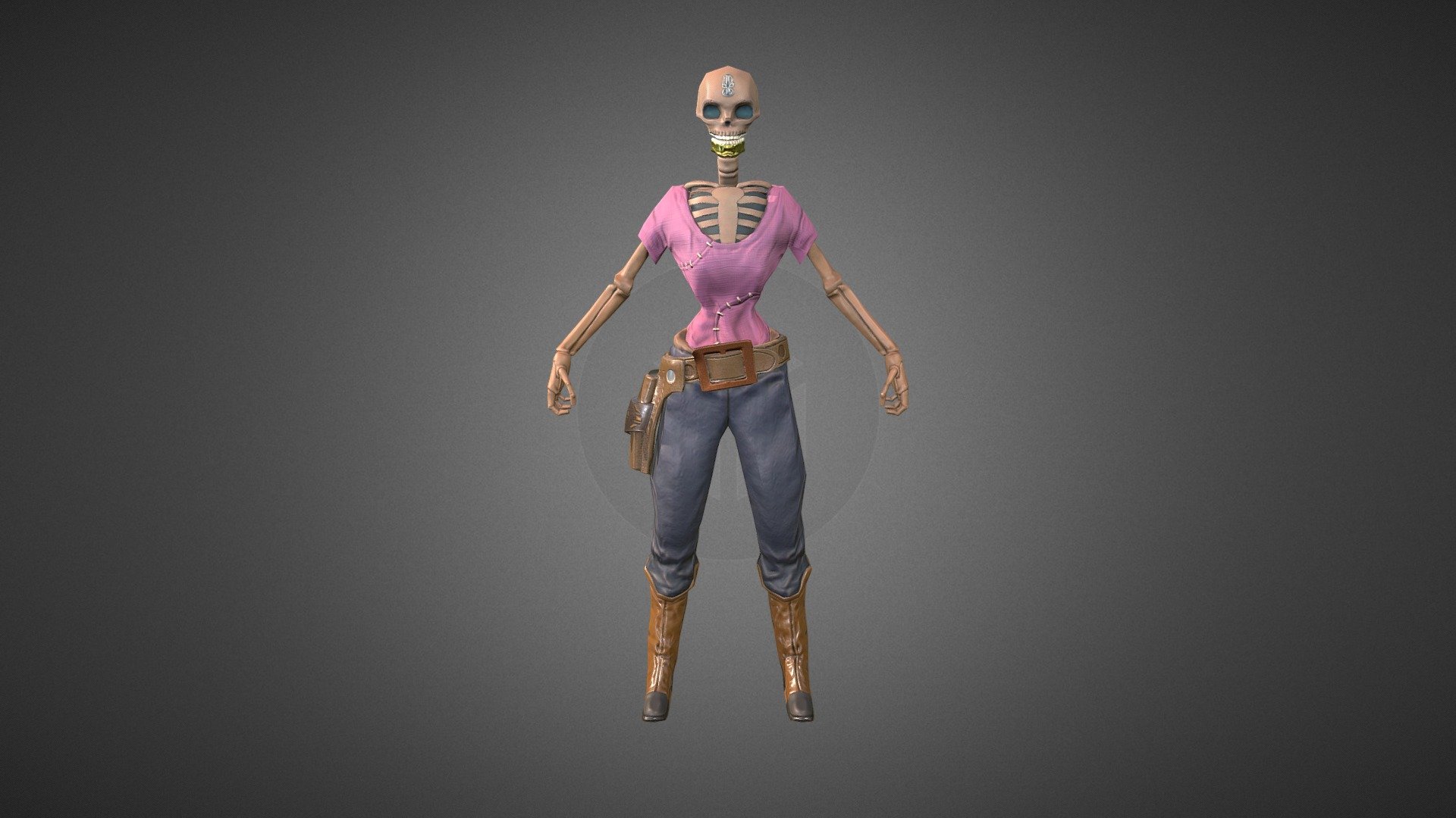 Skeleton Pirate (Golden Jaw) - 3D model by Mrcocotte [20edfe1] - Sketchfab
