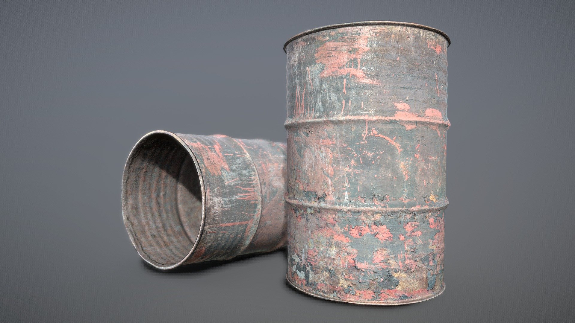Old tin barrel - Download Free 3D model by 3dhdscan [20f1ebe] - Sketchfab