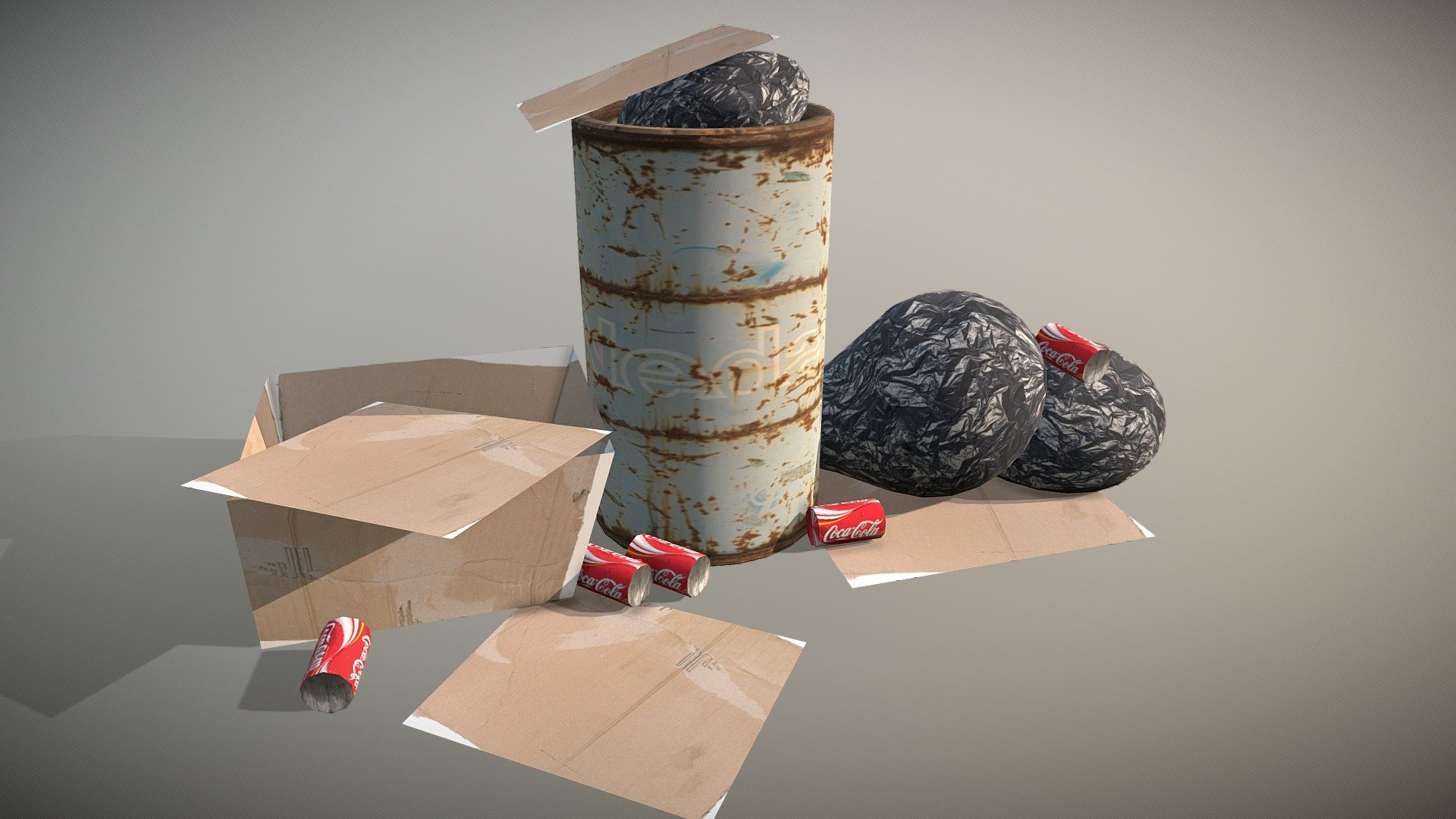 Trash Scene Modeling - 3D model by Vighnesh Naidu (@Vighneshnaidu_TS ...