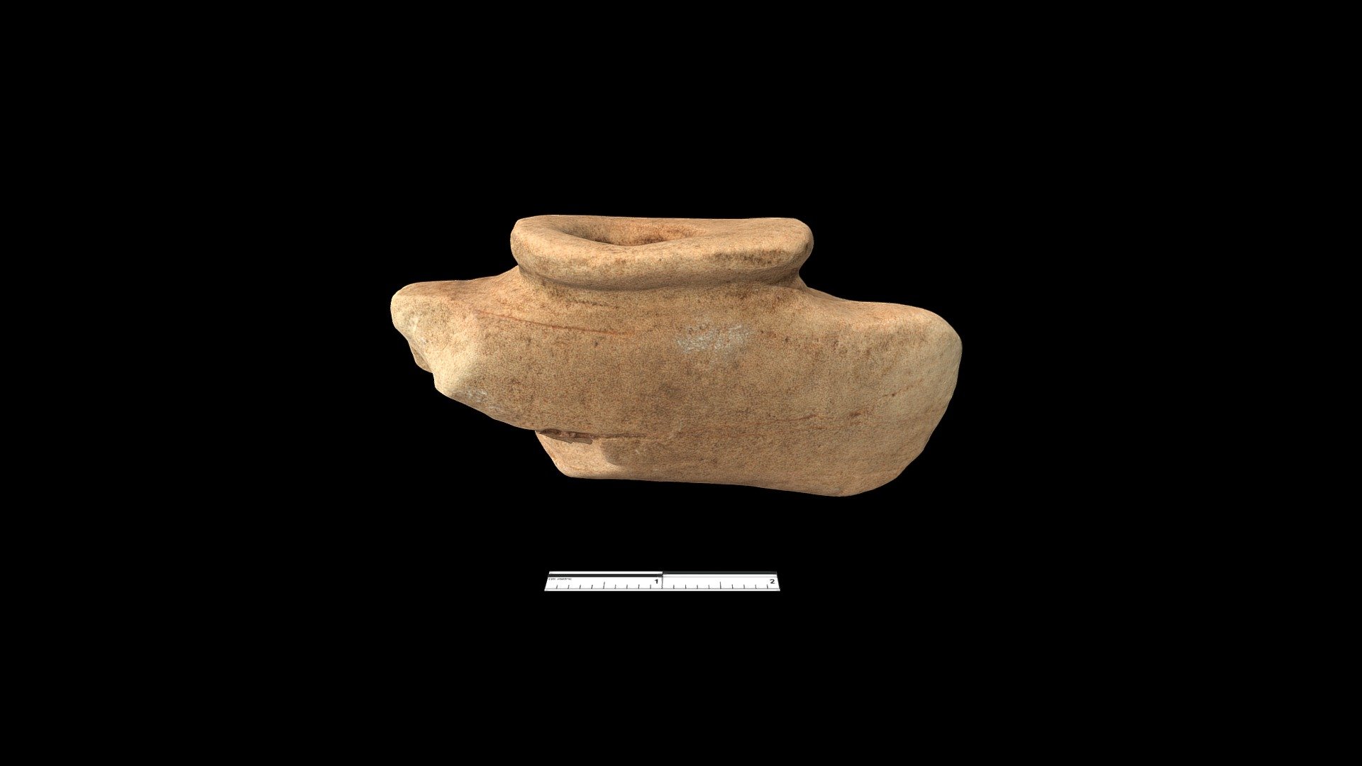 Carved Sandstone Pipe, Oneota Culture - 3D model by danderson4 [20f51e3 ...