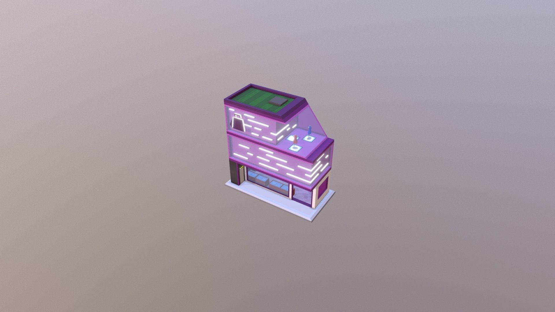 Luxury Retail - 3D model by Kyle Romano (@l33tbmb) [20f56a9] - Sketchfab