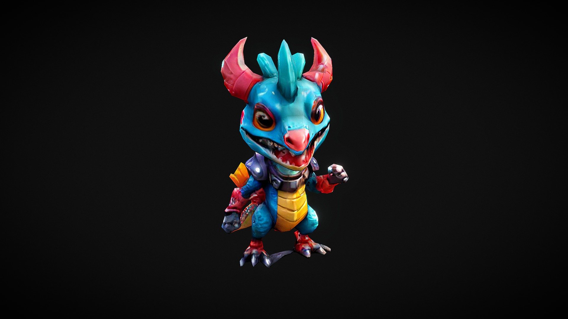 Dragon: RIDERS - The Colorful Blue Dragon (Unvei - Download Free 3D ...