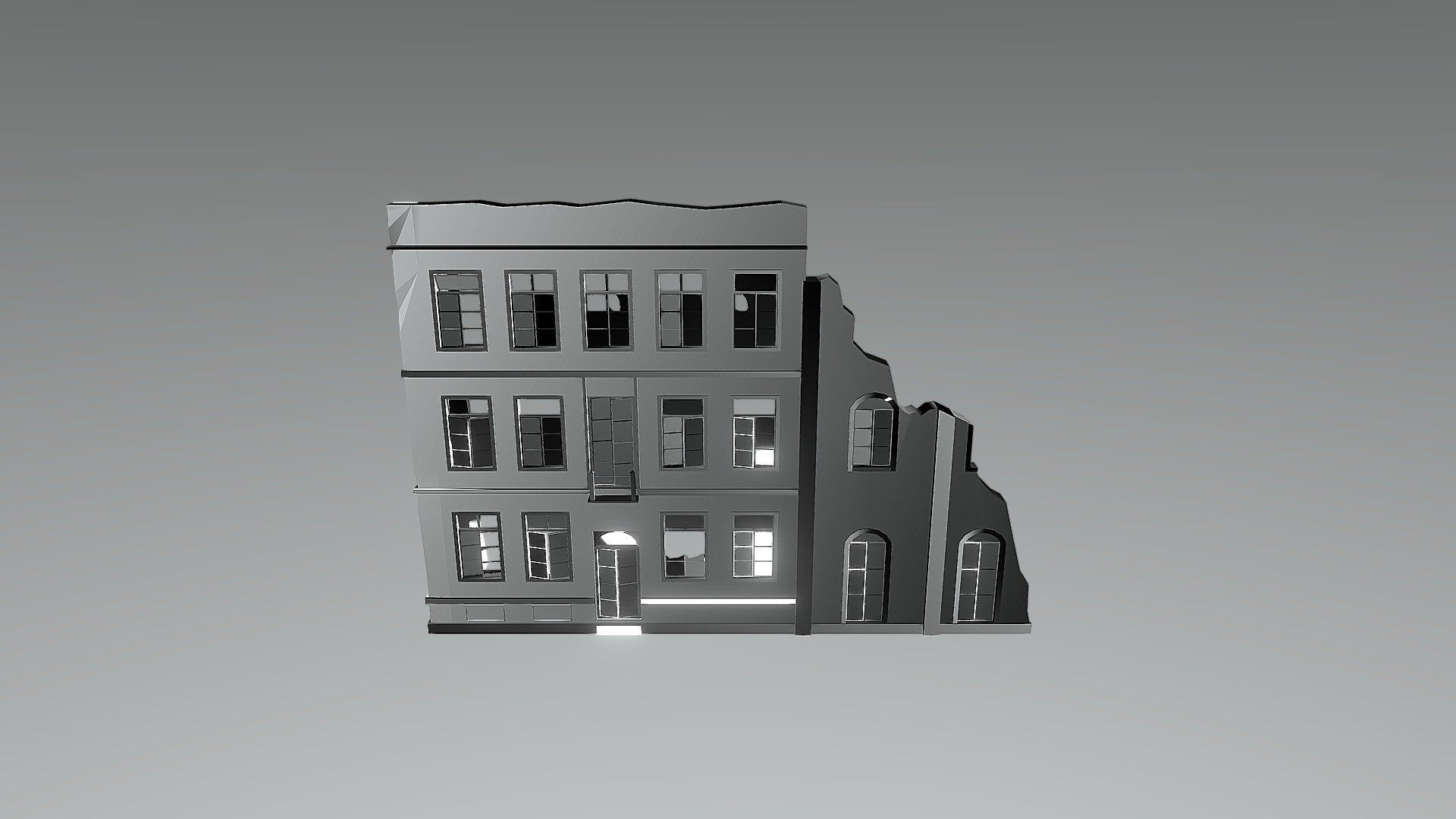 French Abandoned Building - Buy Royalty Free 3D model by Spuke ...