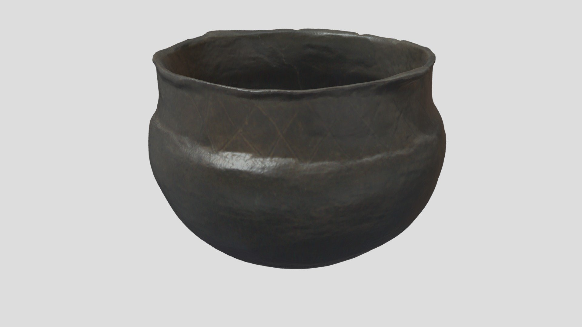 2013.1.7 Pre-Columbian Clay Pottery Cross Hatch - Download Free 3D ...