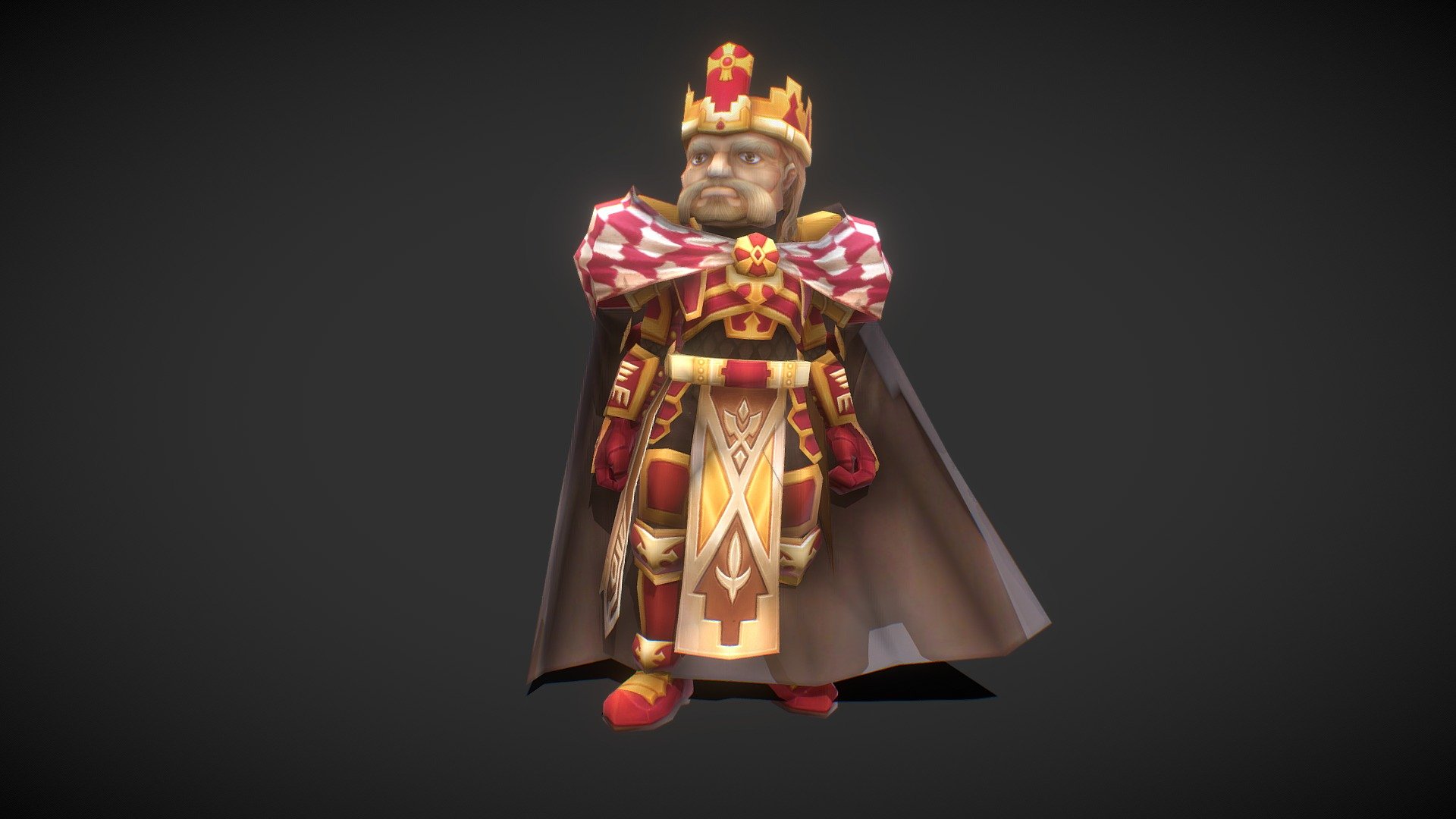 Fantasy RPG King - Buy Royalty Free 3D model by P3D Academy ...