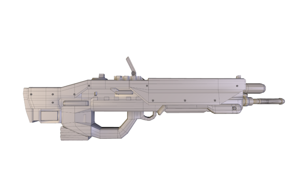 Cyberpunk 2077 rifle - 3D model by Inkota [20tnCvq] - Sketchfab