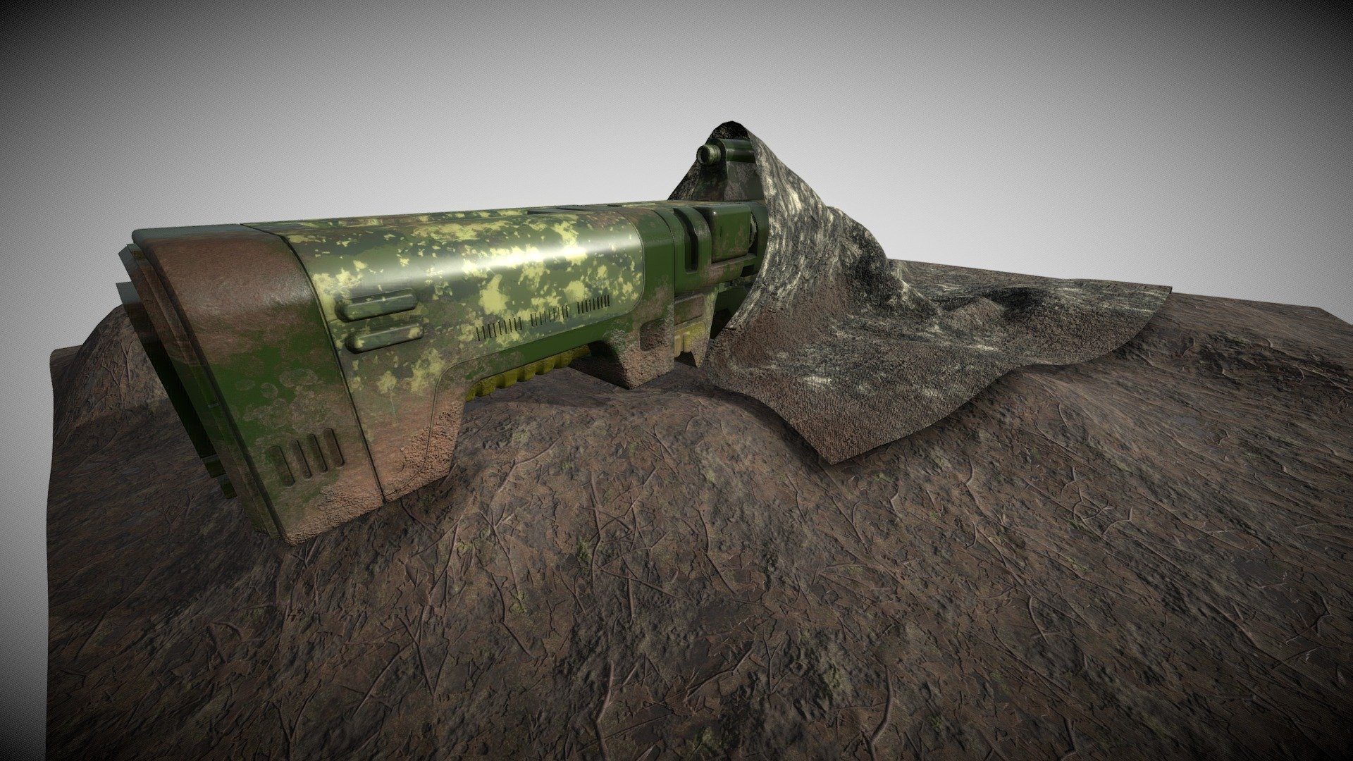 Synth Laser Rifle V2 - 3D model by navarro.tenyo [2100087] - Sketchfab