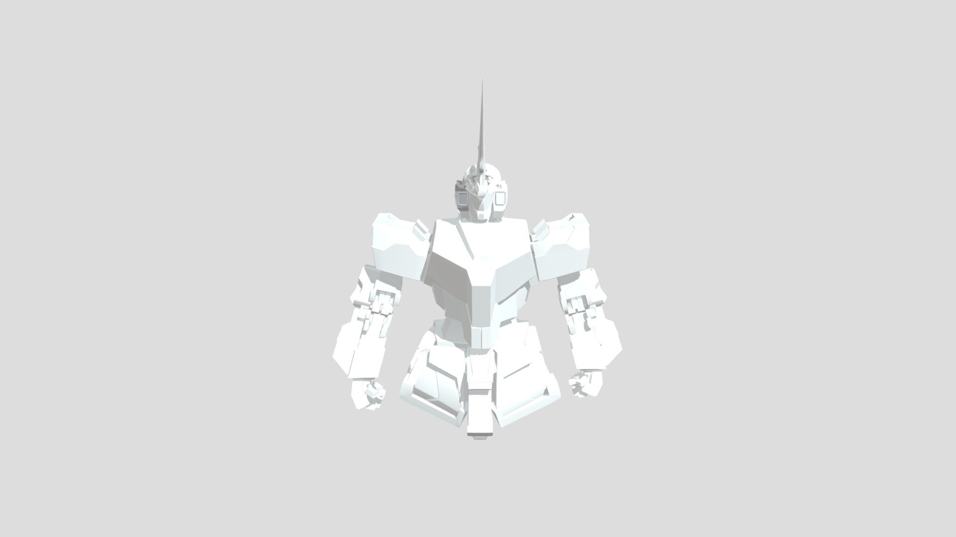Gundam Rx-0 Unicorn (unfinished) - 3D model by Asteroiden (@prop1 ...