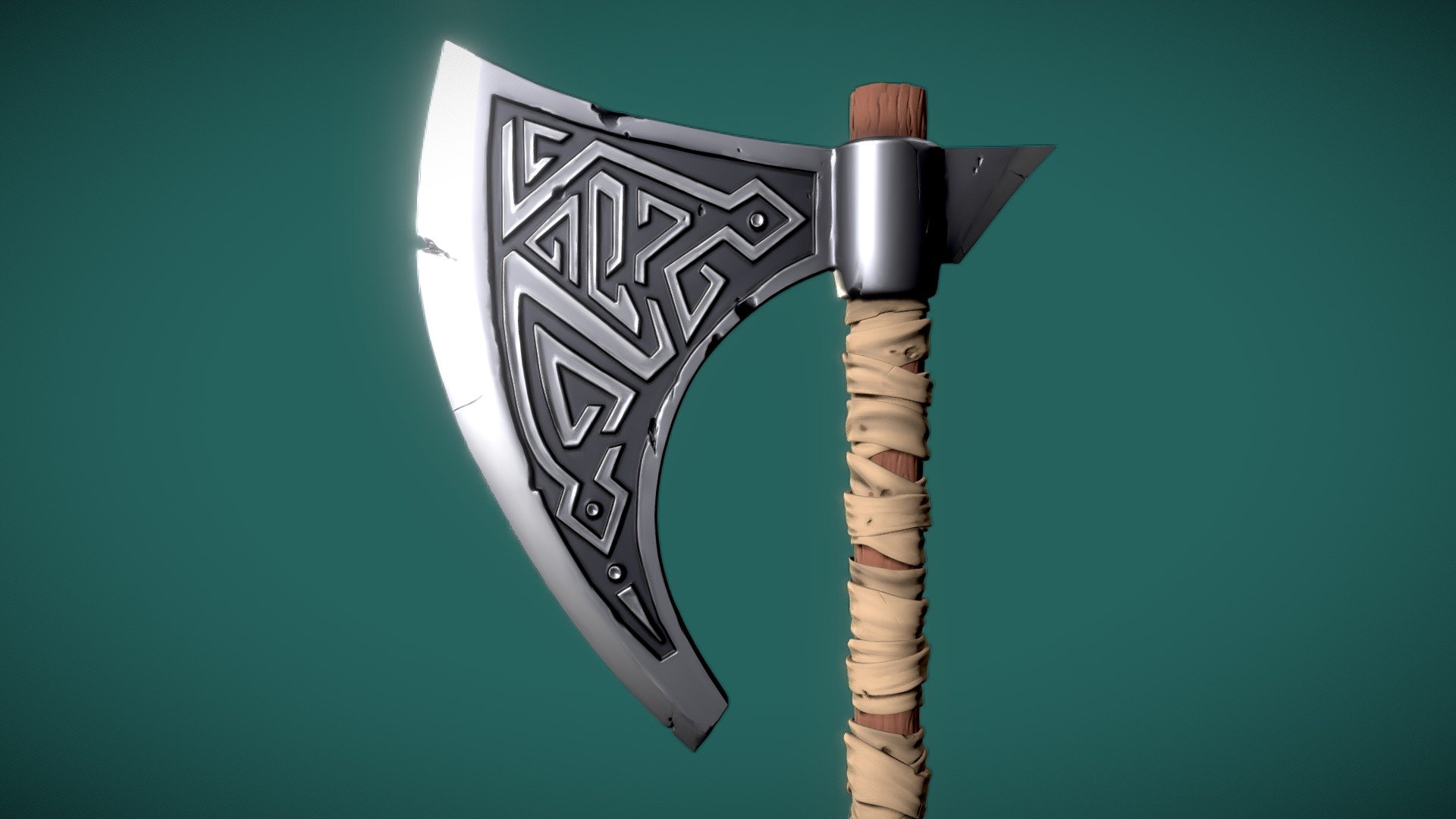 Lumberjack's Axe - 3D model by dilledornez [21029fe] - Sketchfab