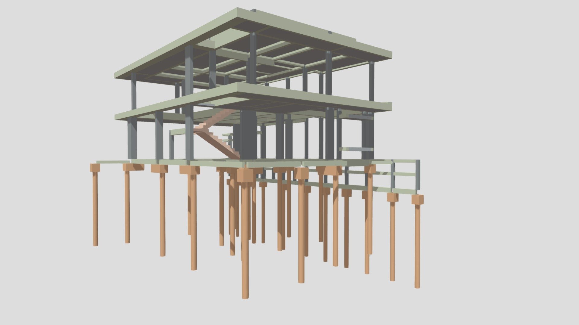 3D ESTRUTURA - Download Free 3D model by eng_gilberto [2103277] - Sketchfab