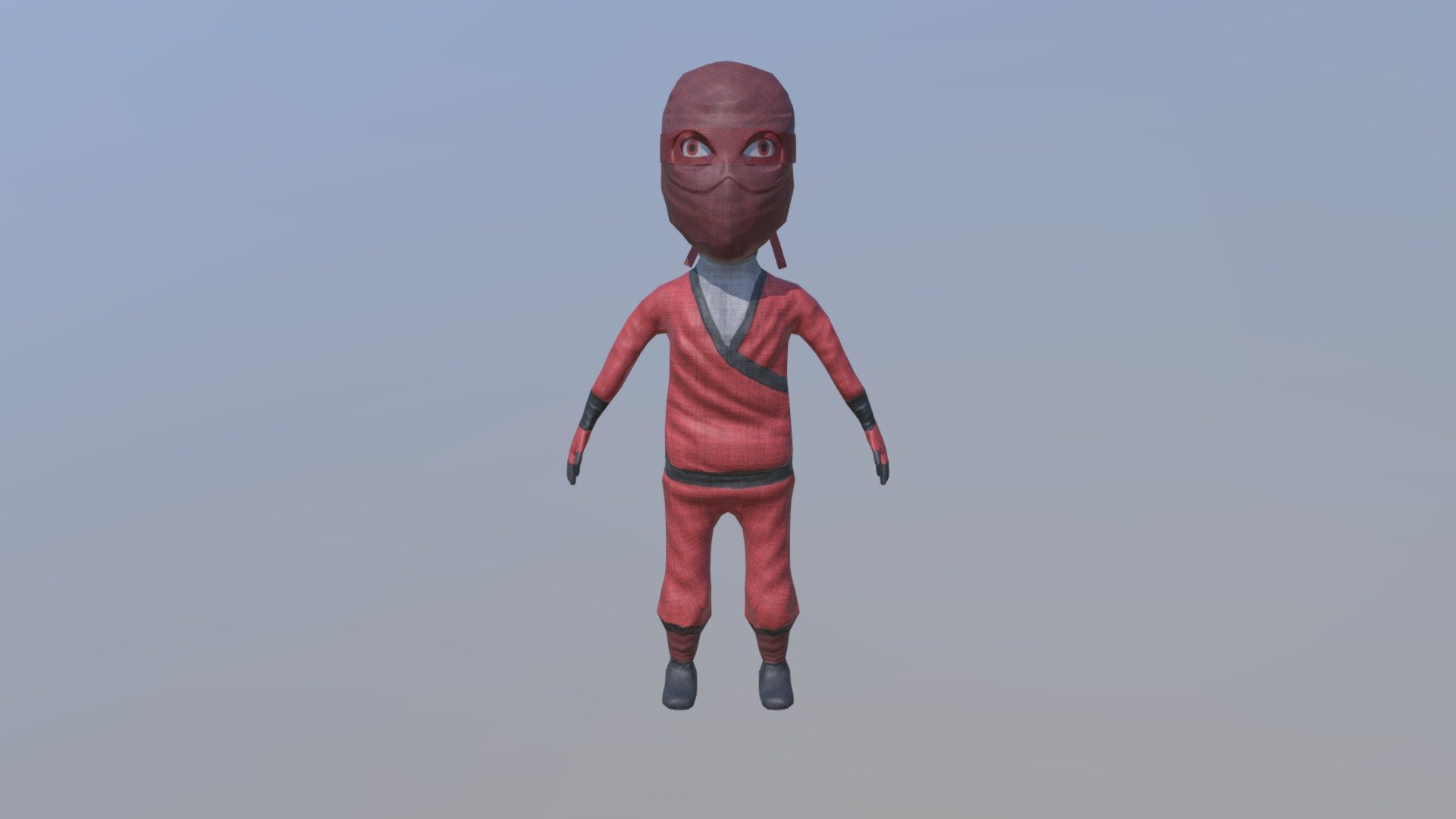 Ninja With Eye Patch - 3D model by Saad 3D Artist (@saadajmal) [2103511 ...