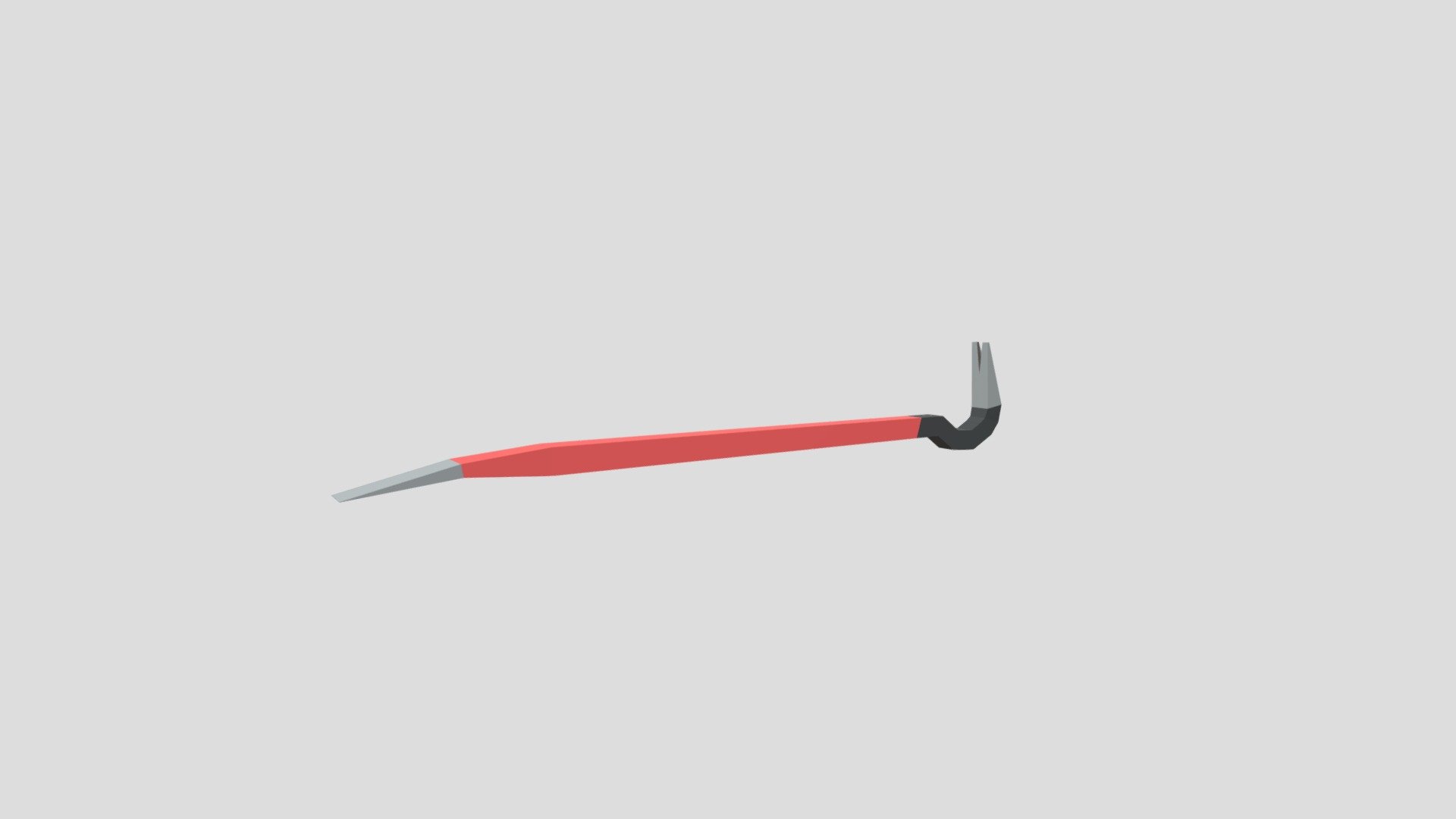 lowpoly crowbar - Download Free 3D model by mahdylg [2104816] - Sketchfab