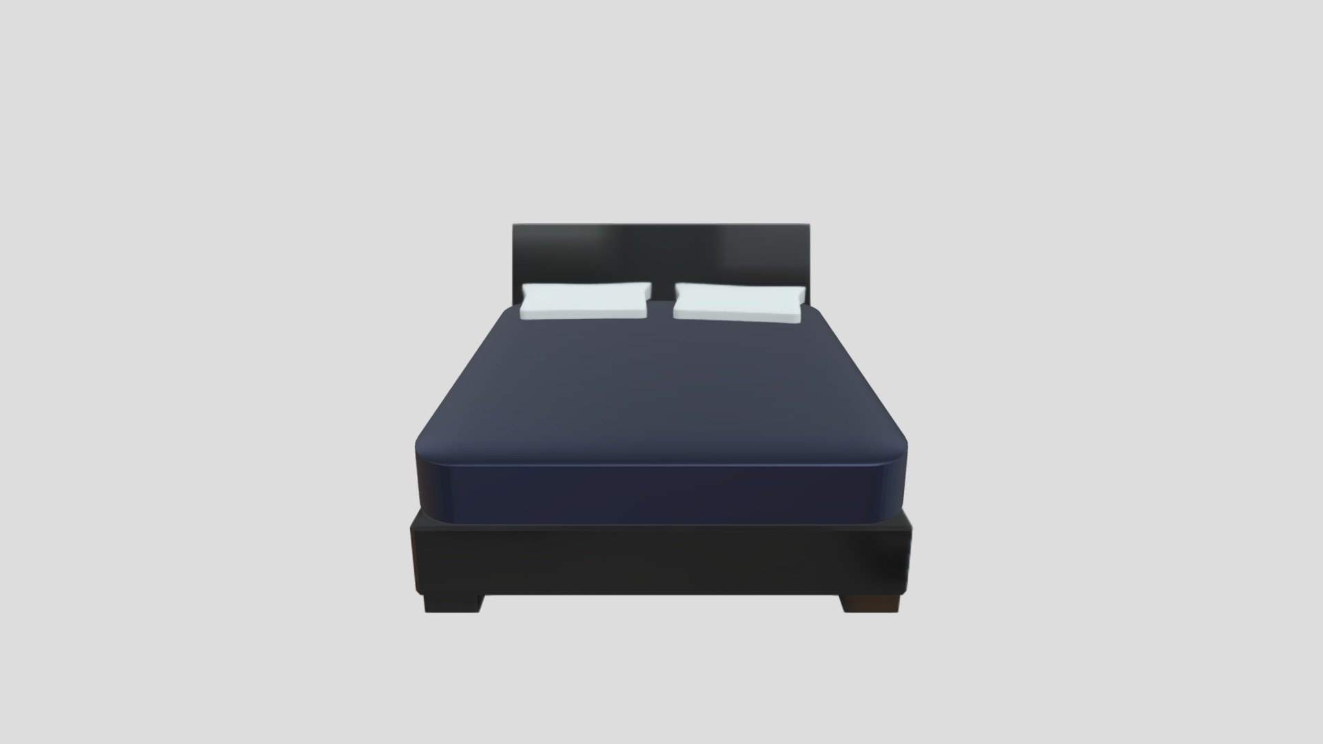 Low Poly Bed - Download Free 3D model by 3daz (@3dAzi) [21053b5 ...