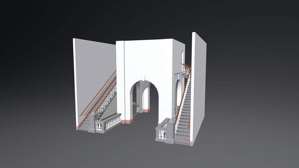 HKU Main Building Staircase to 3/F-Final Version - 3D model by wing7994 ...