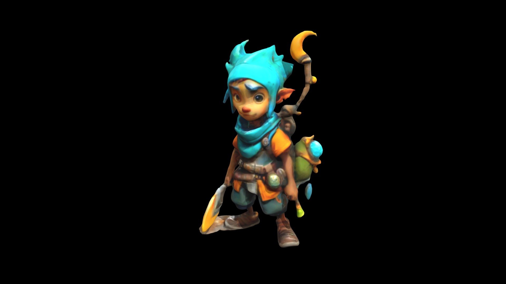 [Anime Boy with Blue Hue] - Download Free 3D model by klrxyz [210caef ...
