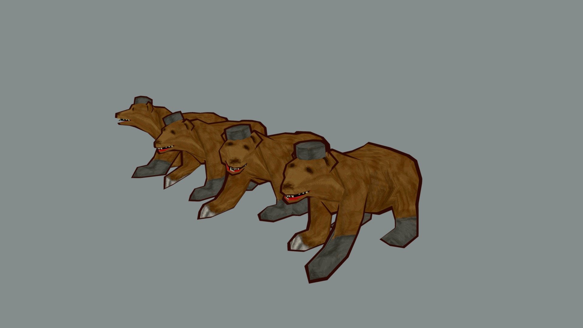 Low Poly Stop Motion Bear - Download Free 3D model by Jorma Rysky (@Rysky) [210f600] - Sketchfab