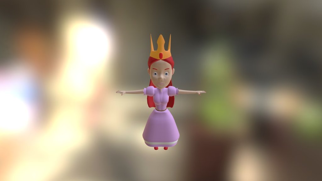 Princess - 3D model by Cristiano Oliveira (@cristianooliveira) [210fb7e ...