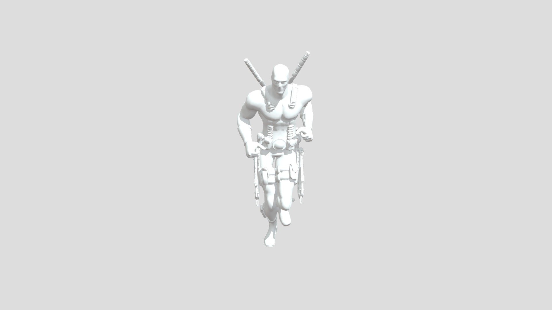 Deadpool 3d character Running animation - 3D model by skilltrainer36 ...