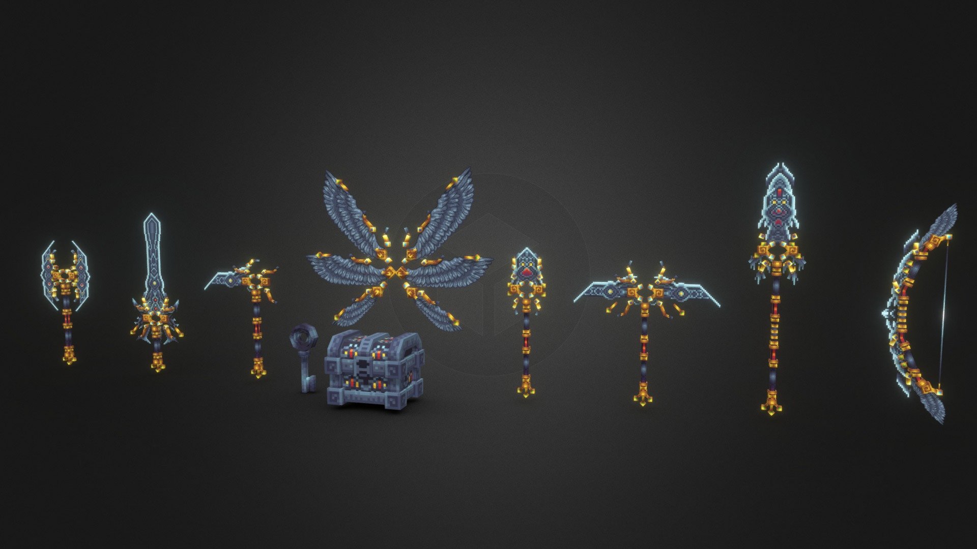 Fallen Angel Pack - 3D model by 3B STUDIO (@3BStudioMC) [2117234 ...