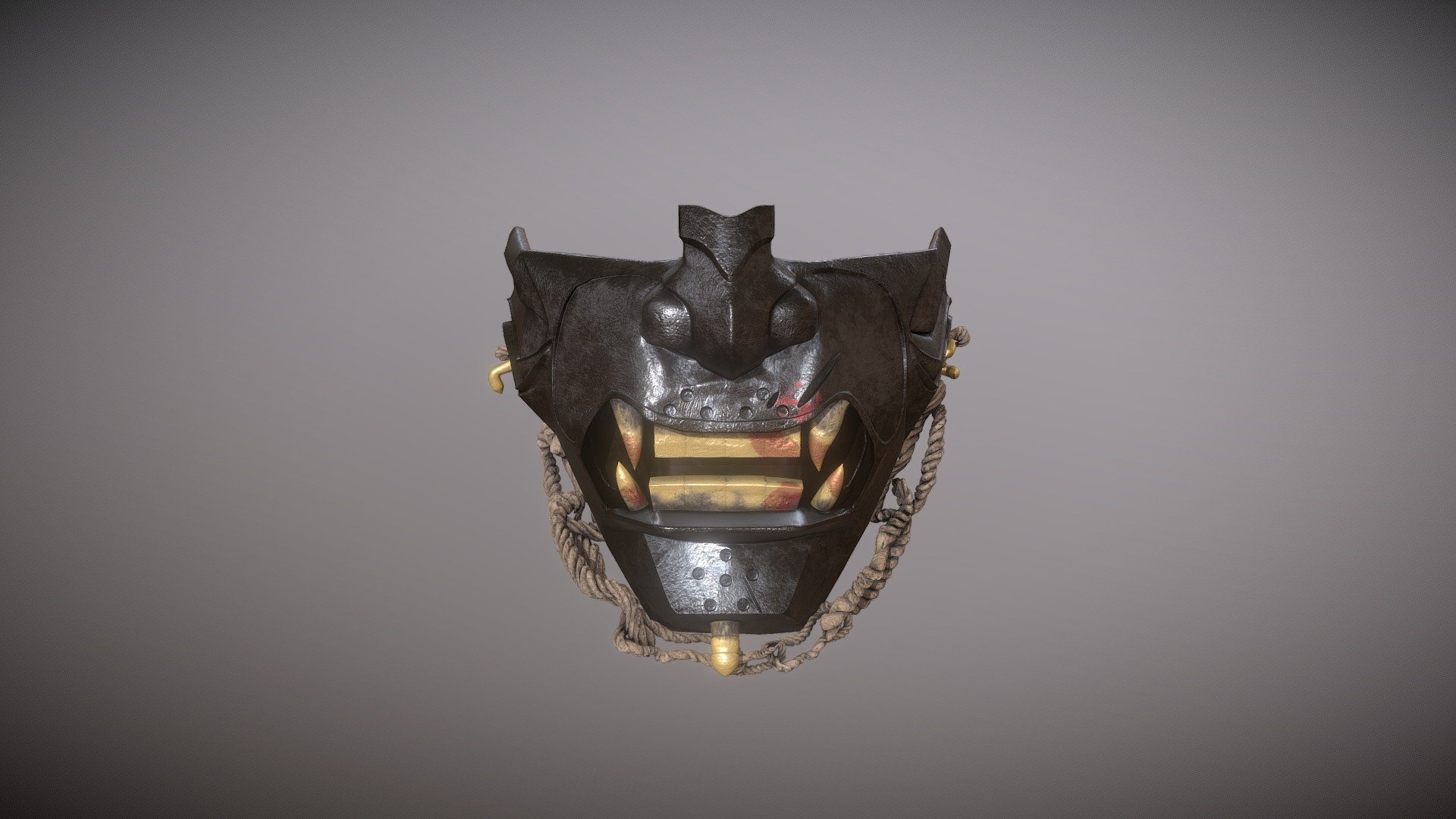 Oni Mask - 3D model by Artooze [2118791] - Sketchfab