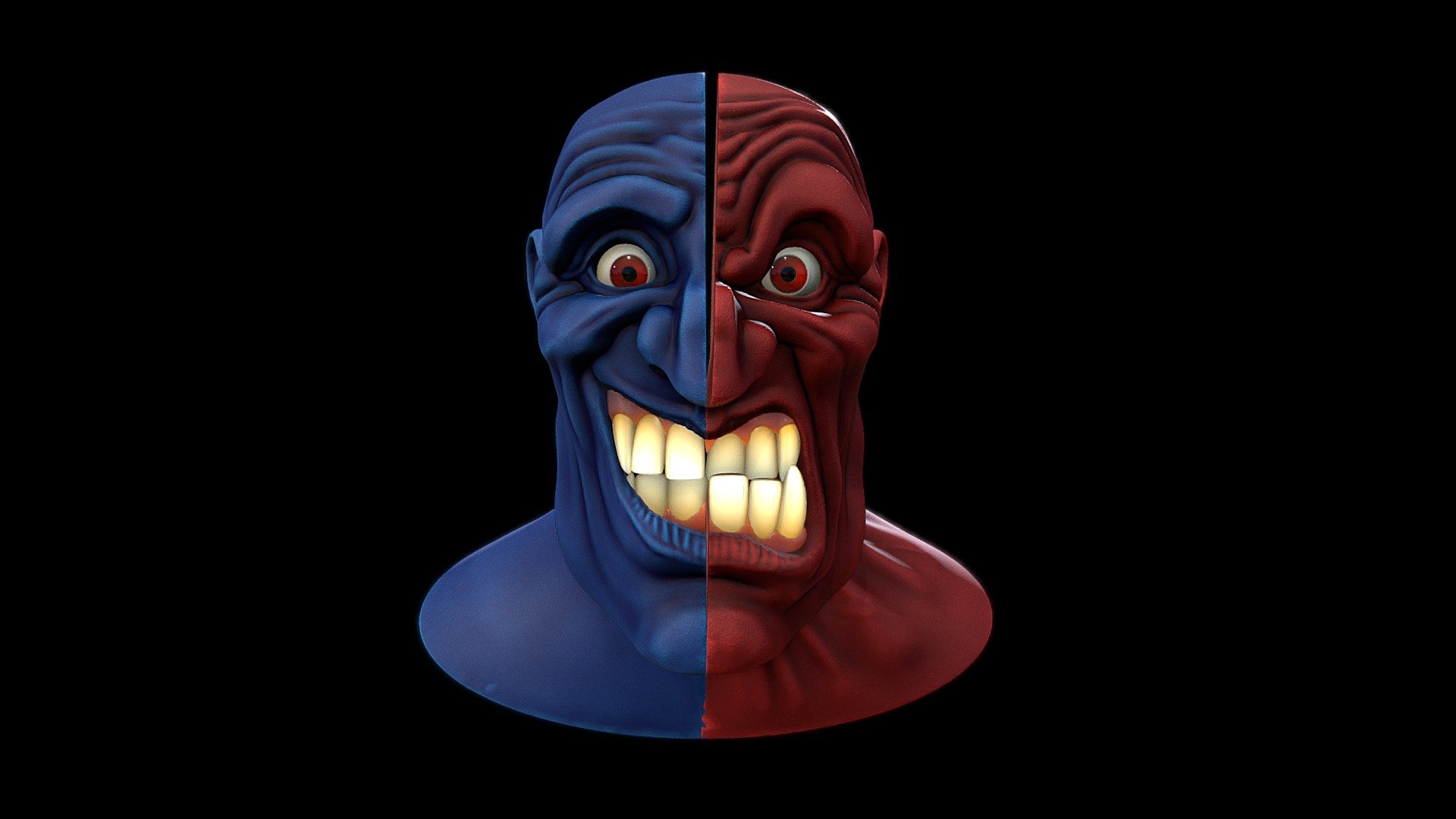 Sculptjanuary #20 Minimalist: Split - 3D model by diegoalnkr [2119b91 ...