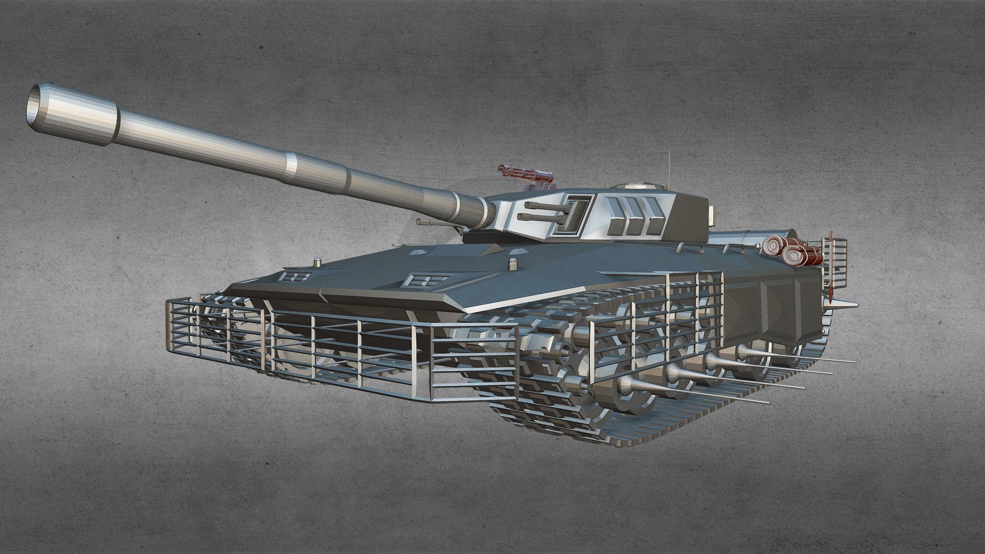 Futuristic Apocalypse Tank - 3D model by wasabicats [211aad7] - Sketchfab