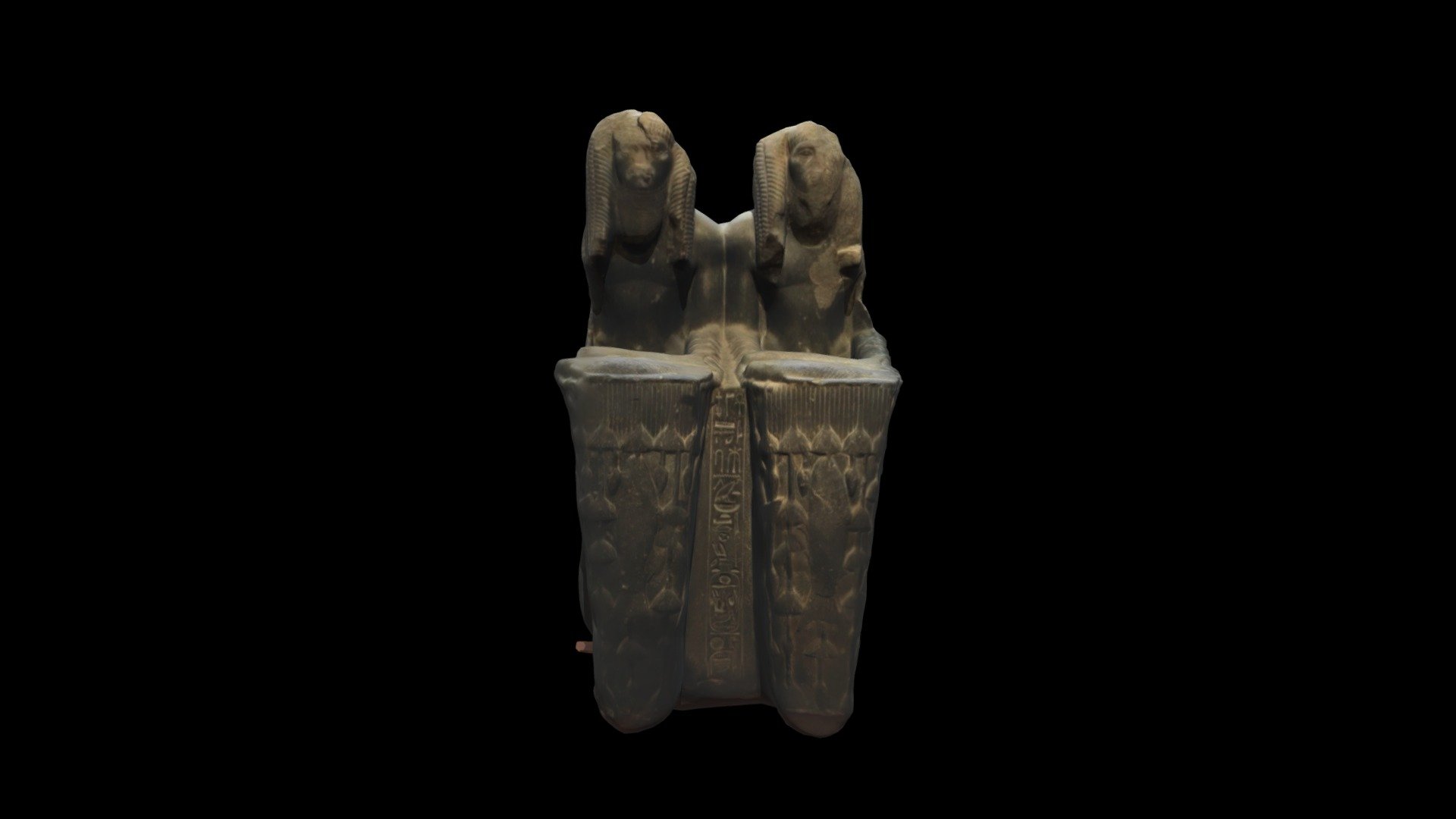 Double statue of Amenemhat III as a Nile god - Download Free 3D model by pmanuelian [211adec ...